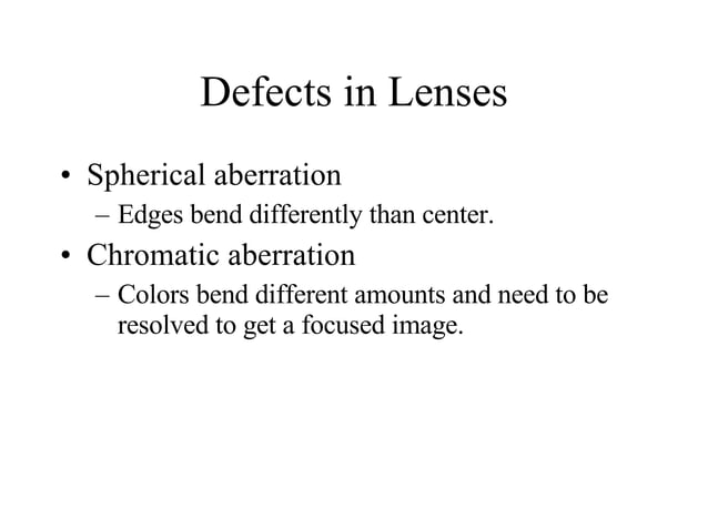 Lenses And Mirrors | PPT | Cameras and Camcorders | Consumer Electronics
