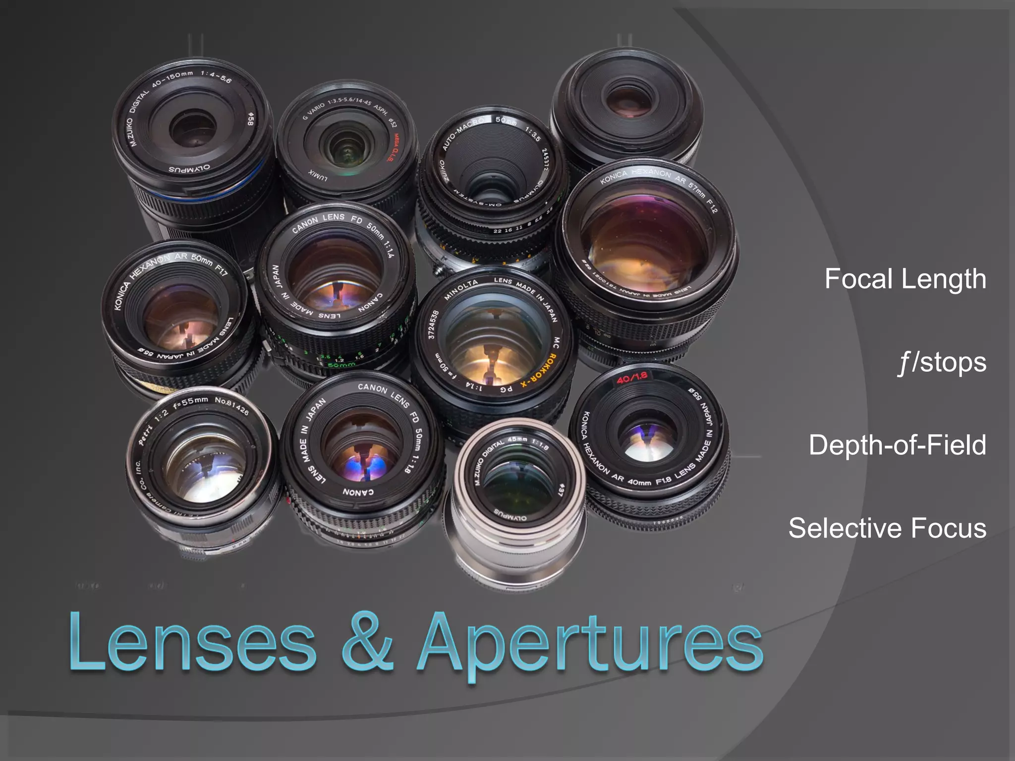 Lenses and apertures 2013 | PPT