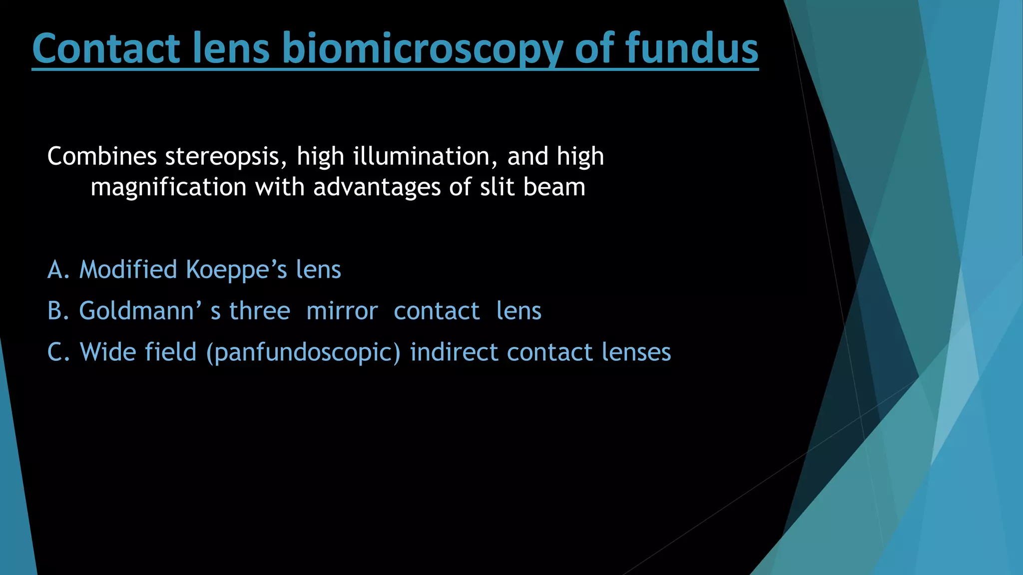 Lenses in ophthalmology | PPTX
