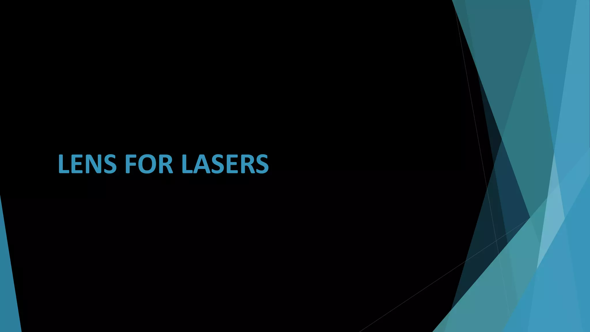 Lenses in ophthalmology | PPTX