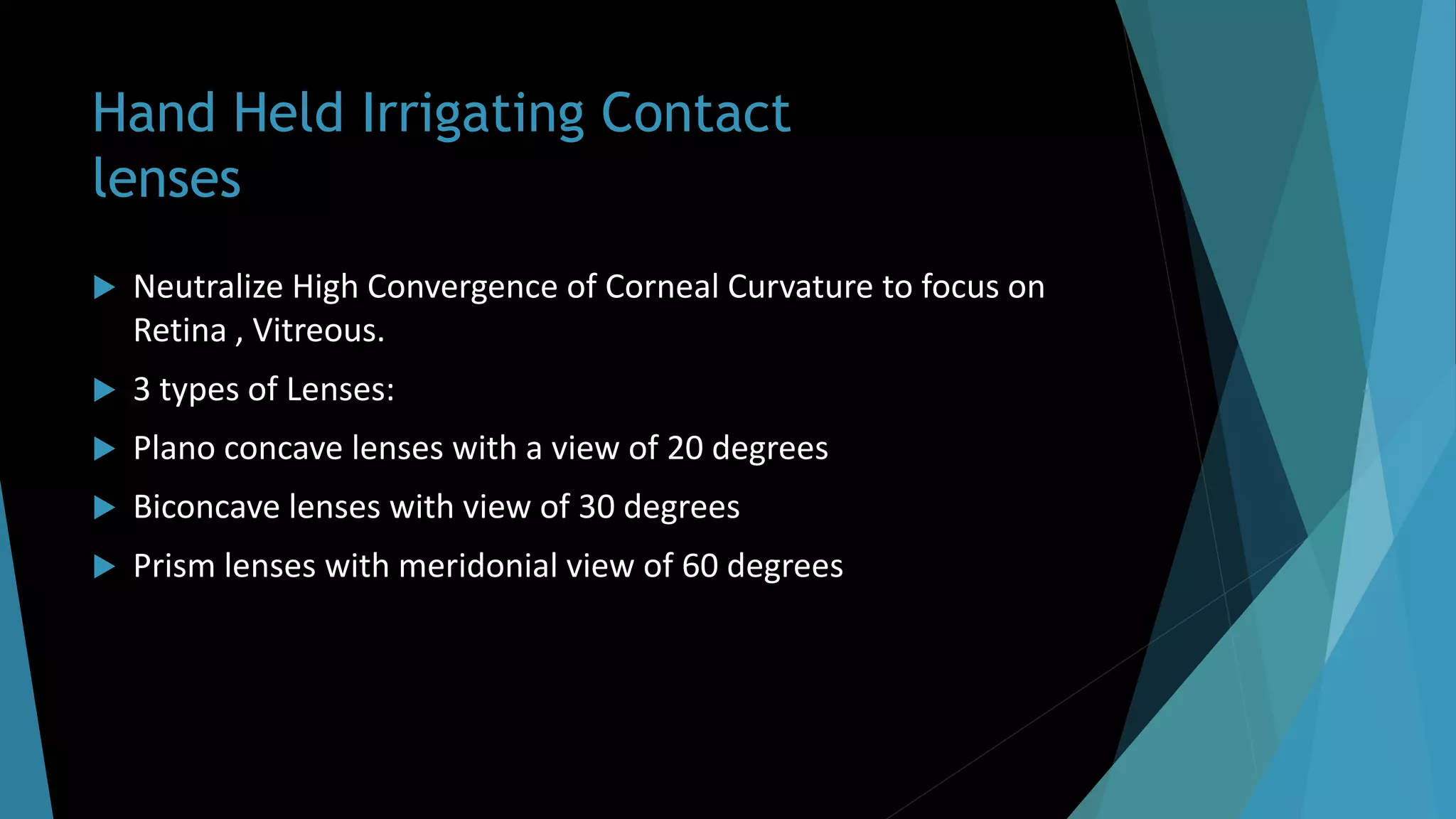 Lenses in ophthalmology | PPTX