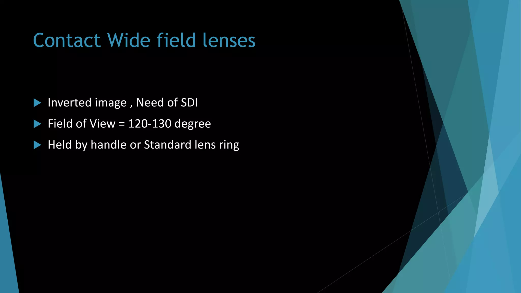 Lenses in ophthalmology | PPTX