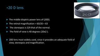 Lenses in ophthalmology | PPTX