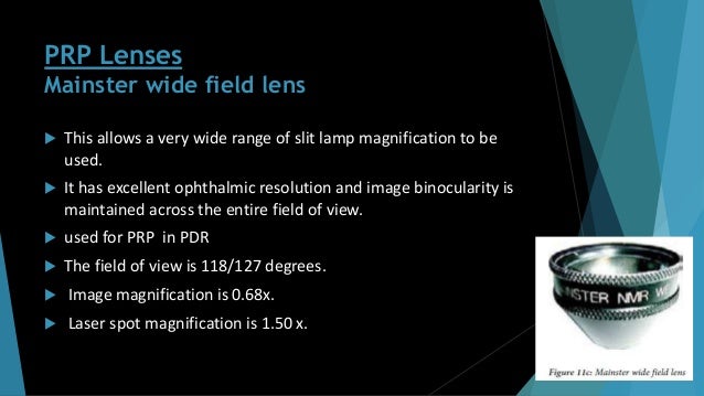 Lenses in ophthalmology