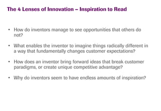 The 4 Lenses of innovation book review | PDF