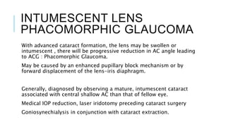 Lens induced glaucoma, glaucoma after intraocular surgeries | PPTX