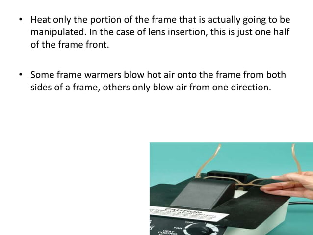 Lens insertion for basic optical dispensing | PPTX
