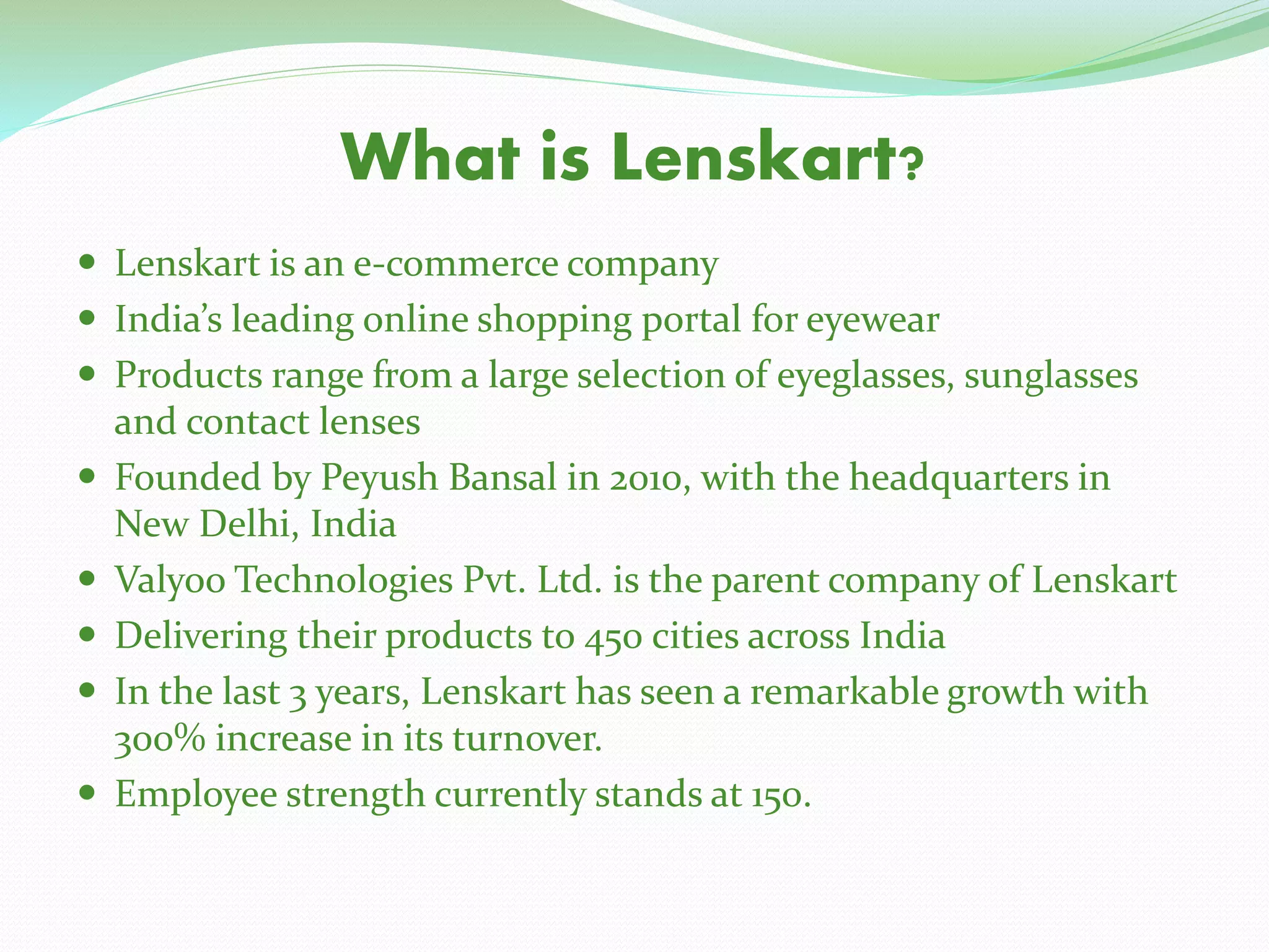 The Story of LensKart | PPTX
