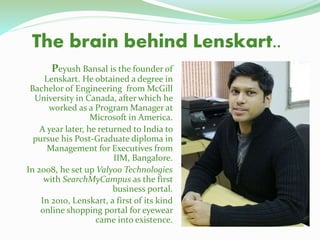 The Story of LensKart | PPTX