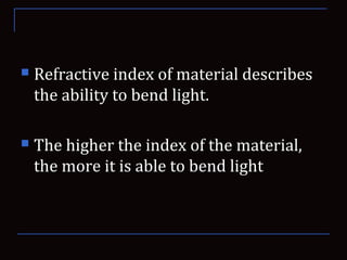 ophthalmic Lens material and design | PPT