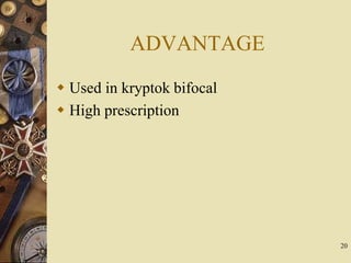 Lens material and its propertes | PPSX