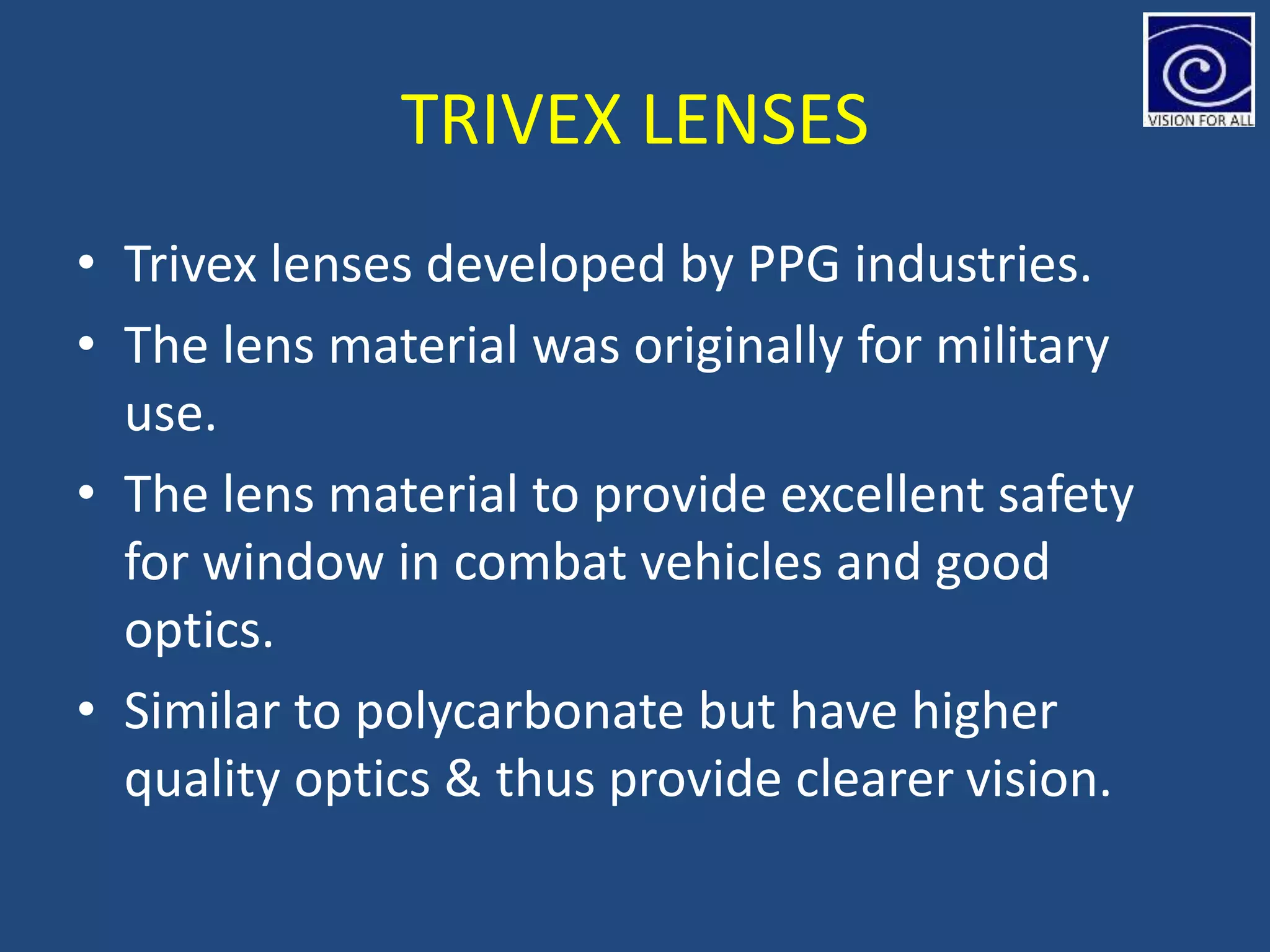 Lens material | PPTX