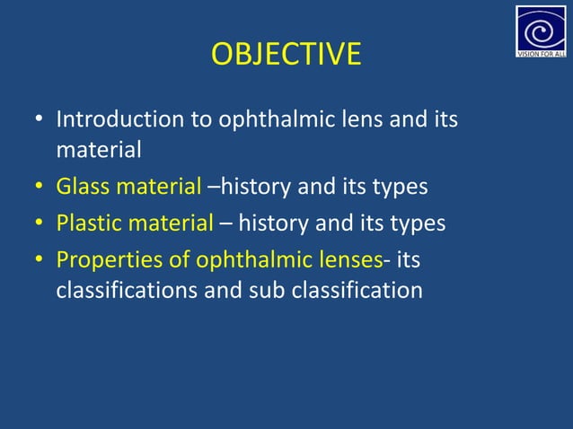 Lens material | PPTX | Skin Care | Beauty