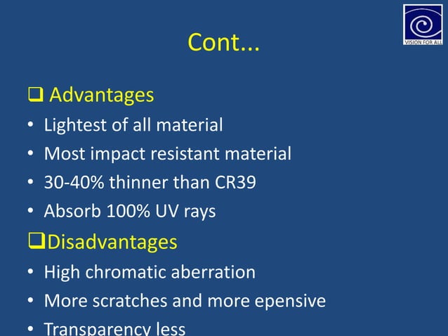 Lens material | PPTX | Skin Care | Beauty