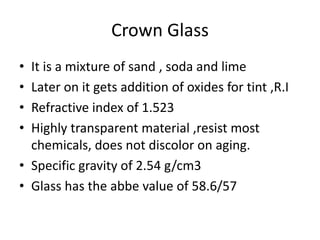 Lens material by rawal singh | PPT