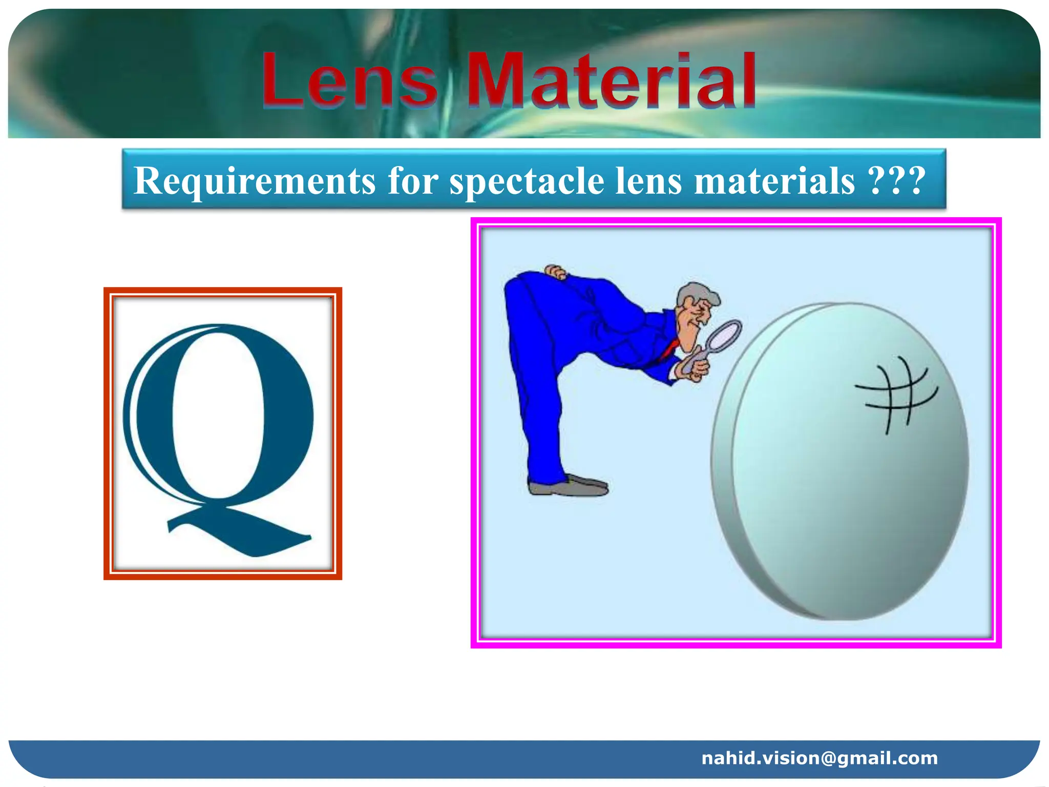 Materials for Spectacle Lenses UG STUDENTS.pptx