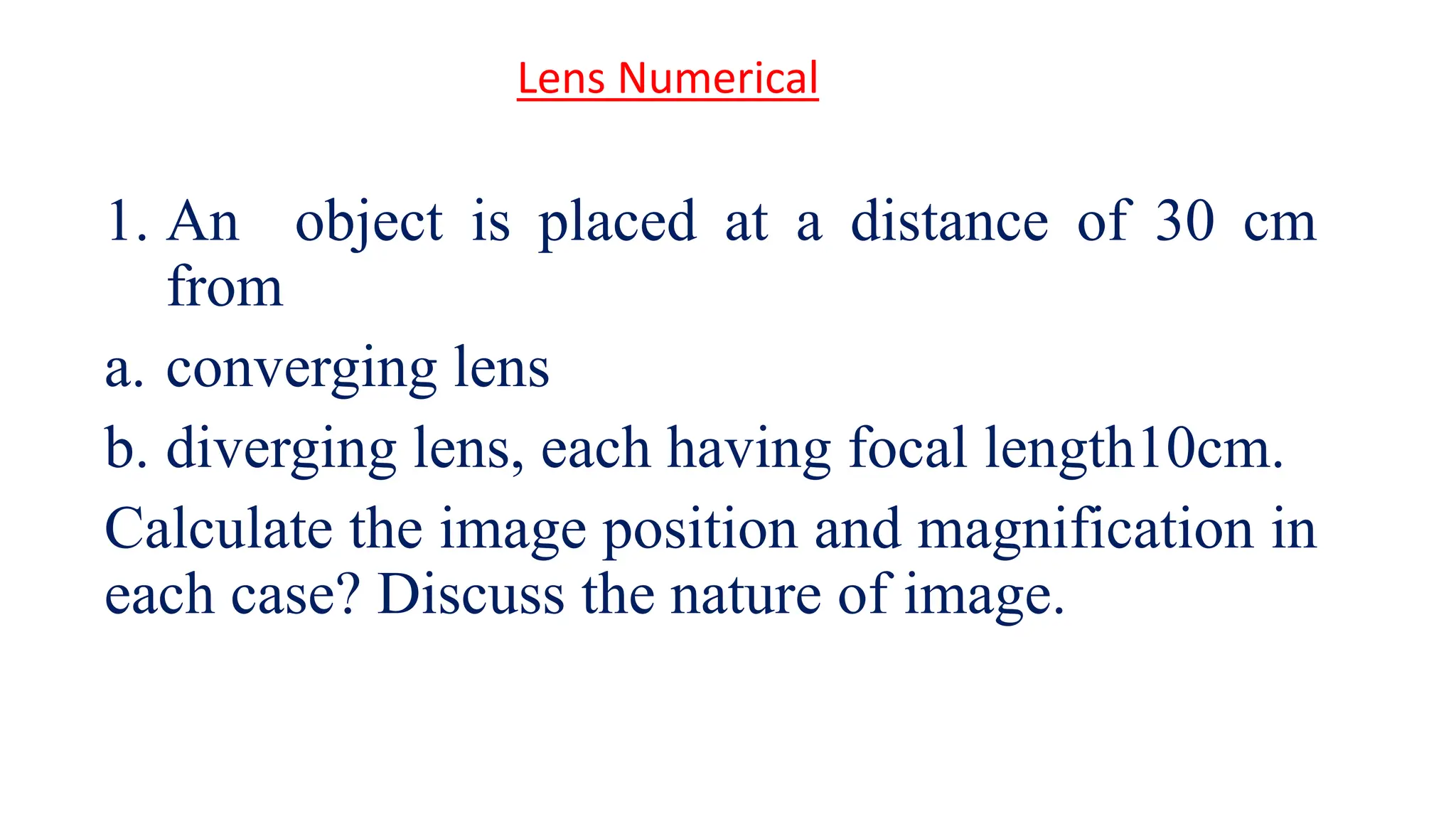 LENS numerical PPT on numerixal example.pptx