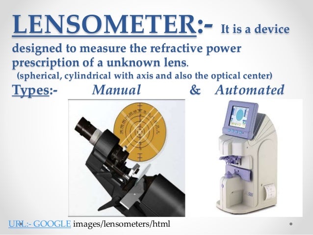Lensometers