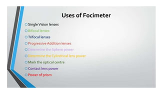 Lensometer | PPTX