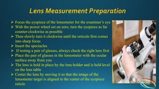 Lensometer | PPTX