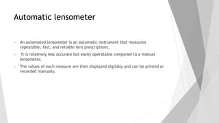 LENSOMETER.pptx