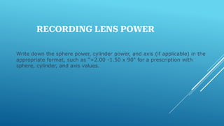 lensometer to find focal power of the lens..pptx