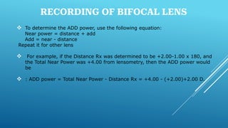 lensometer to find focal power of the lens..pptx