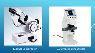 lensometer to find focal power of the lens..pptx