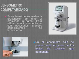Lensometro | PPTX