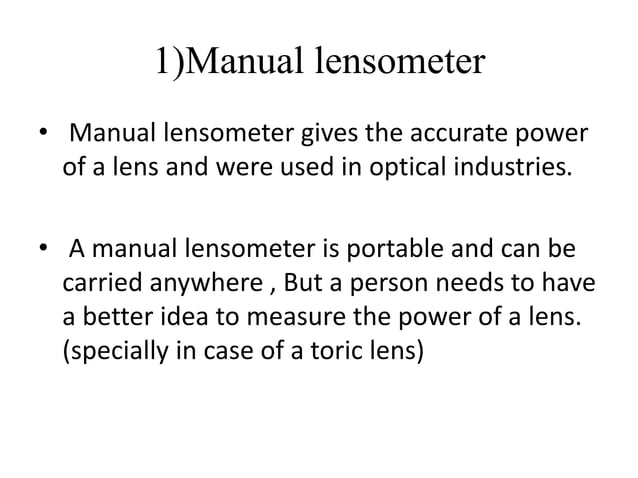 Lensometry. | PPTX