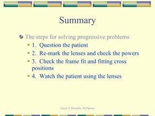 Lens ordering and verification | PPT