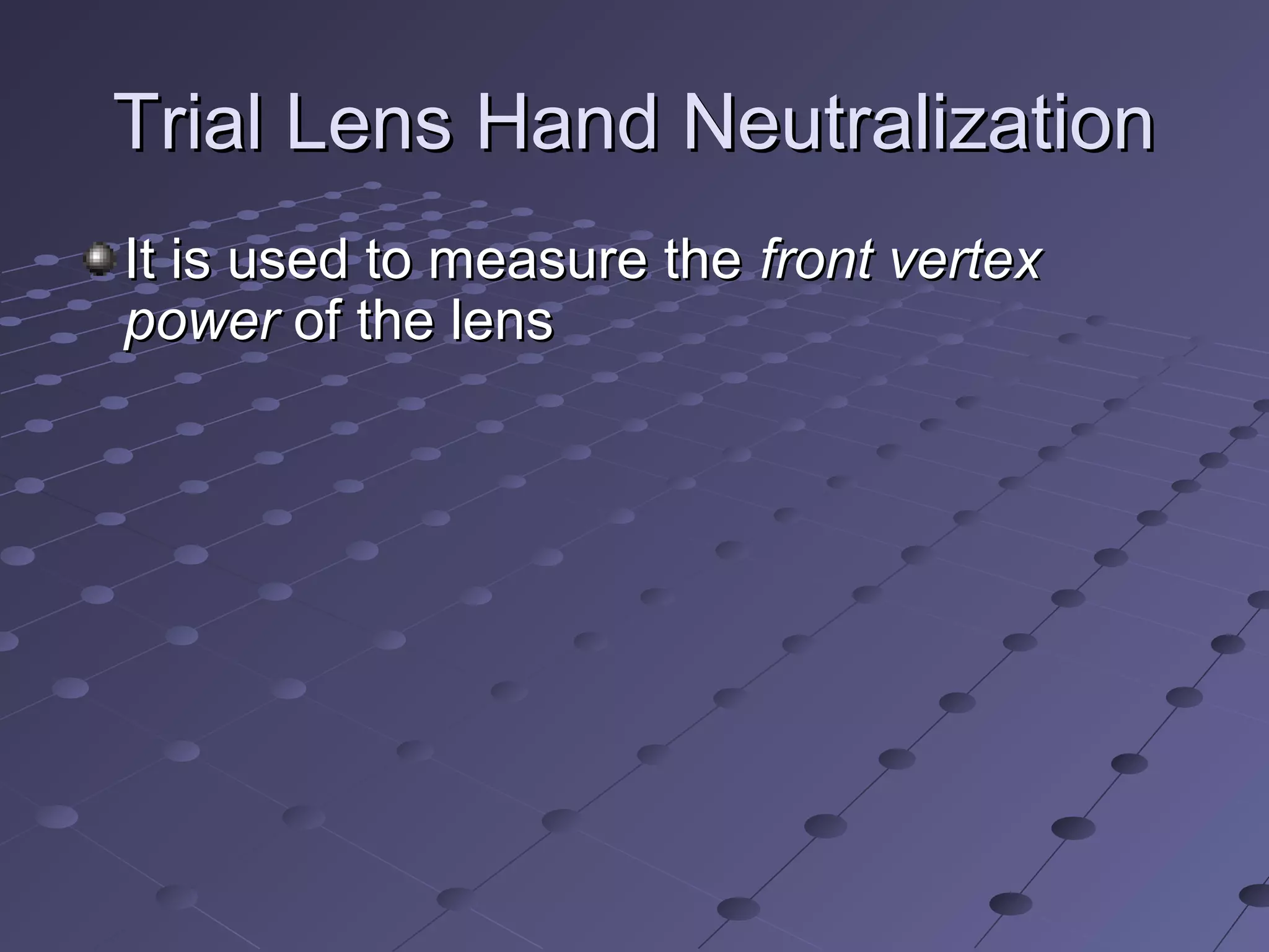 Lens power measurement | PPT