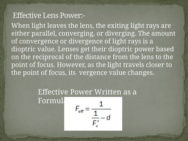 Lens power specification and measurements.pptx