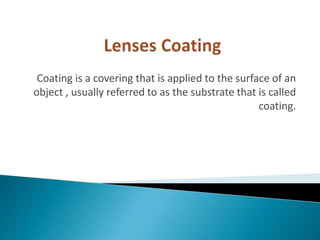 Lens Presentation.pptx | Eye and Vision Conditions | Diseases and ...