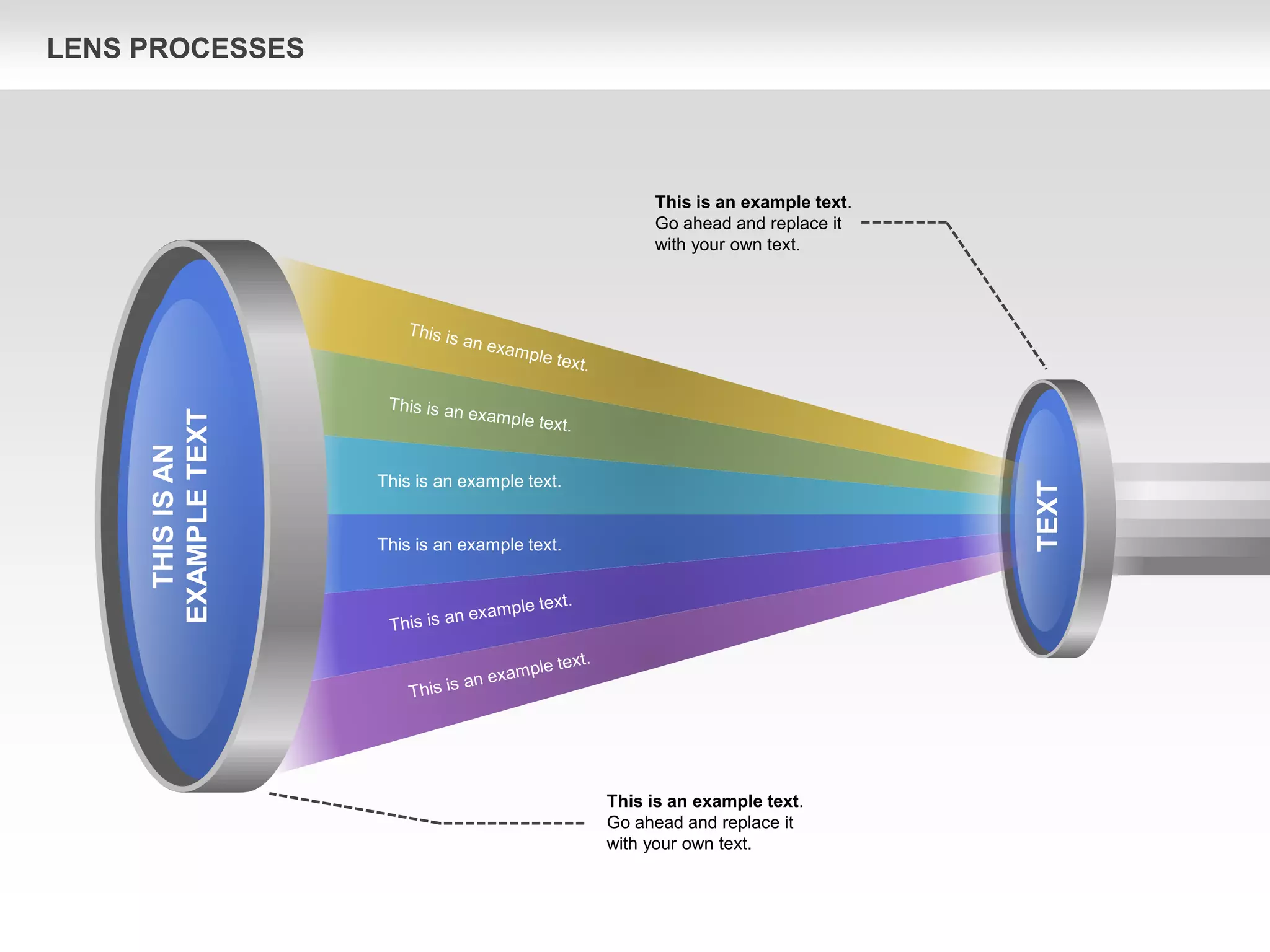Lens Process Diagrams (for PowerPoint and Google Slides) | PPTX
