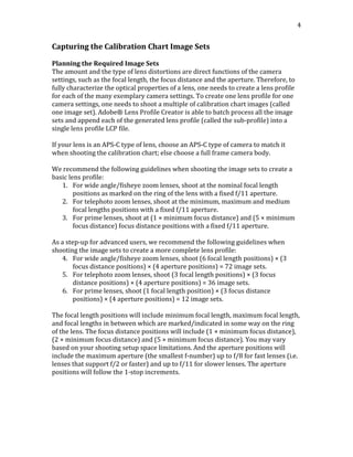 Lens Profile Creator | PDF