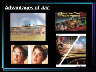 Ophthalmic lens reflections & ARC | PPT