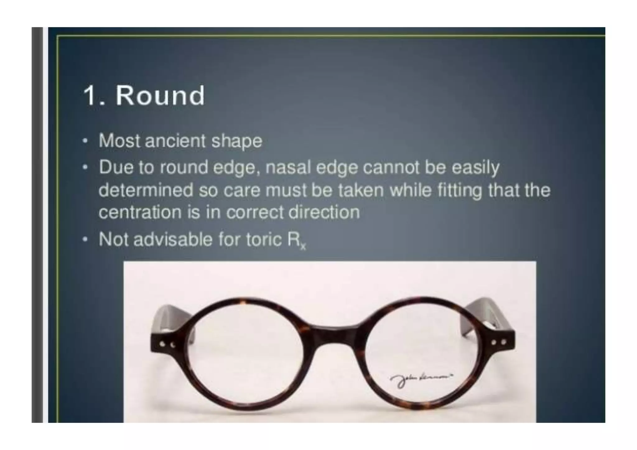 Lens shapes.pptx | Eye and Vision Conditions | Diseases and Conditions