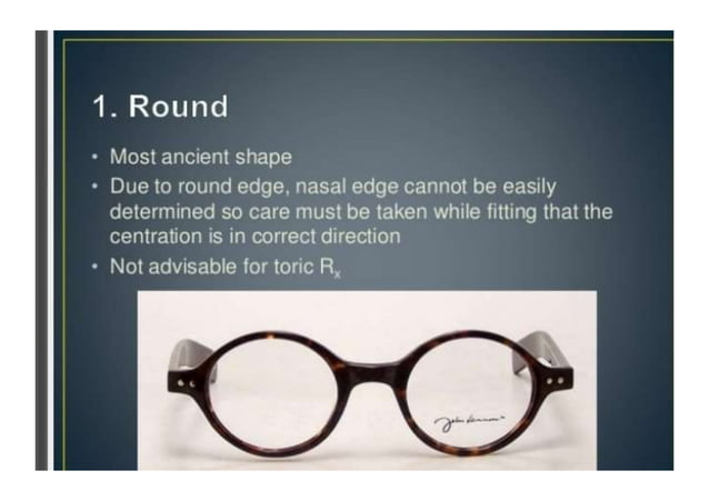Lens shapes.pptx | Eye and Vision Conditions | Diseases and Conditions