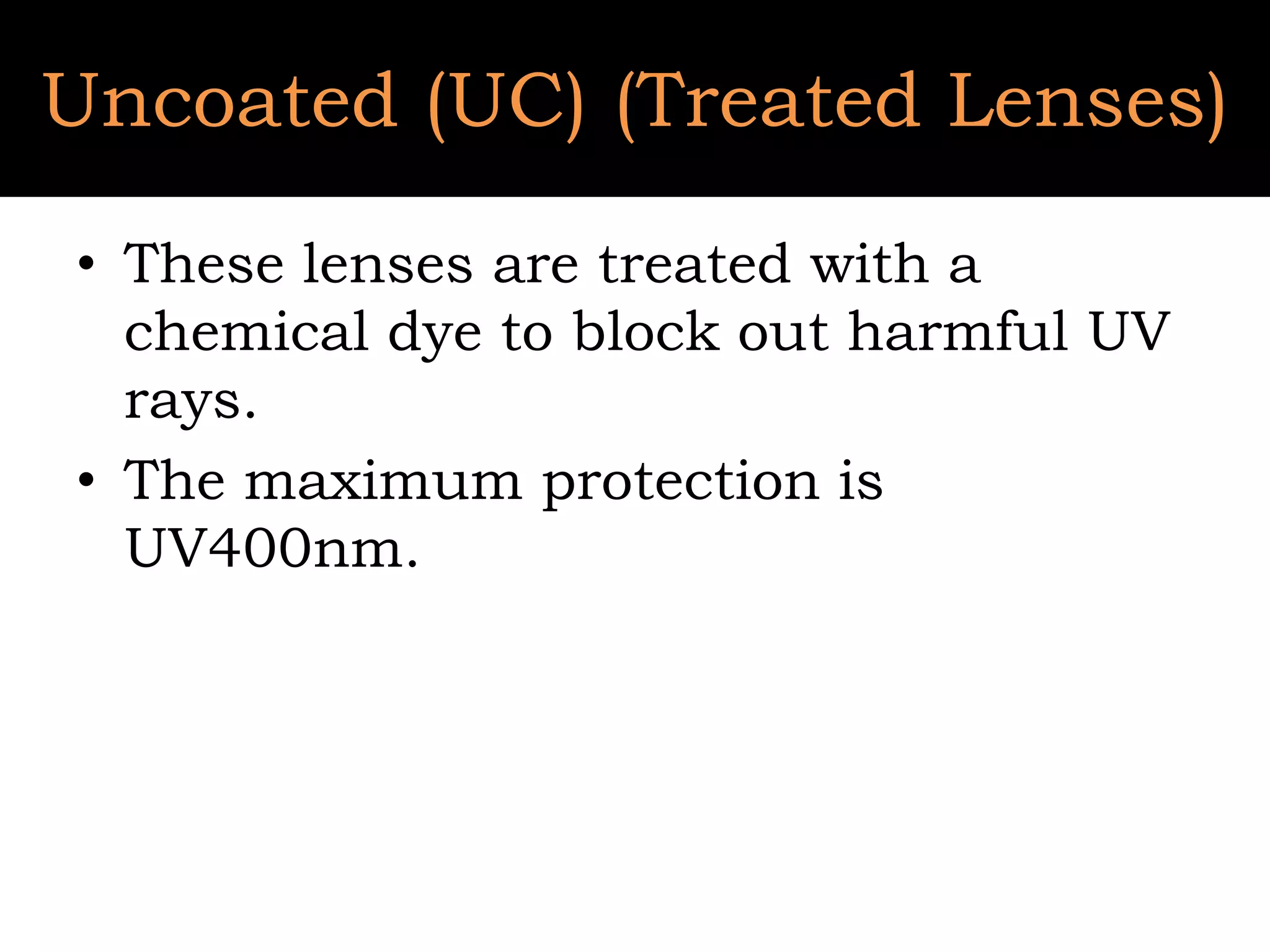 Lens surface coating | PPTX