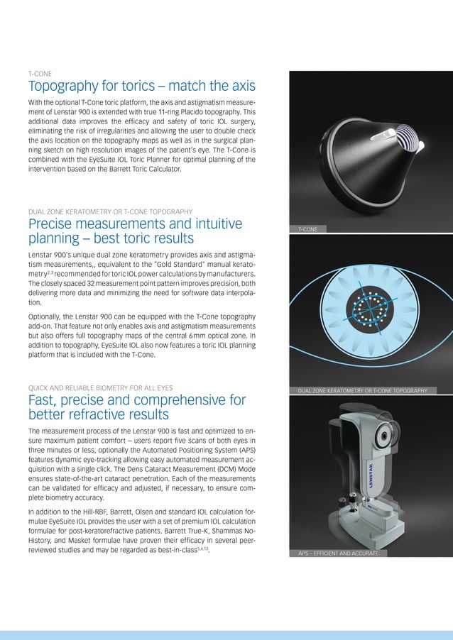 Lenstar 900 'Improving Outcomes' Brochure | PDF | Eye and Vision ...