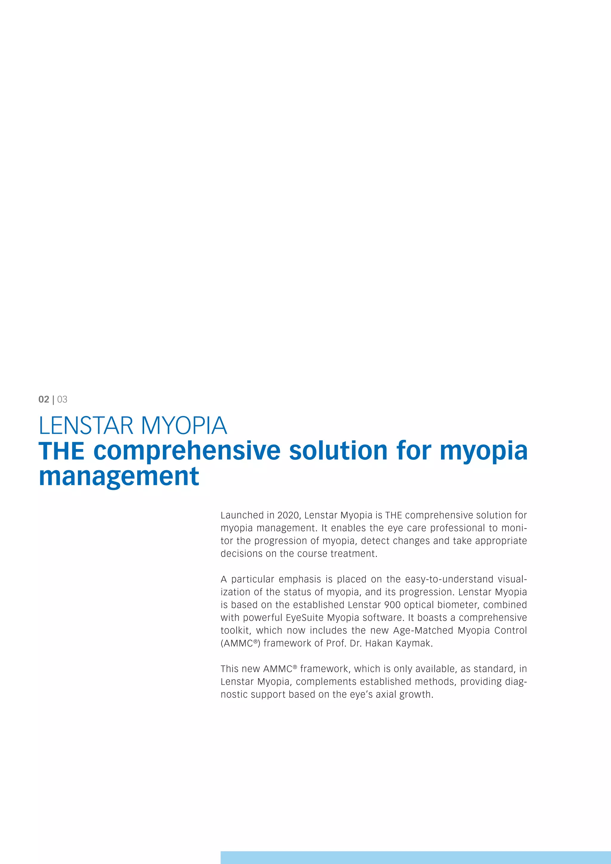 Lenstar Myopia brochure | PDF