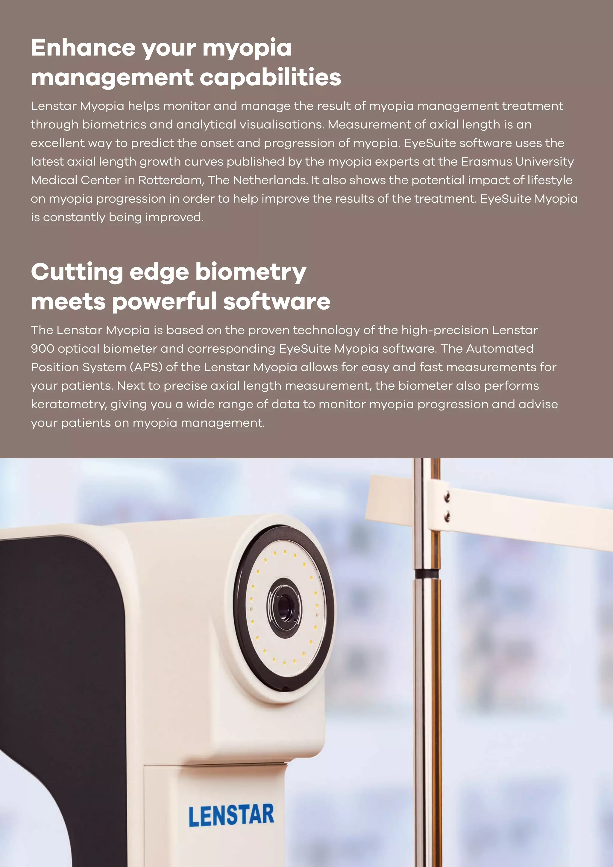 Lenstar Myopia by HOYA Brochure | PDF