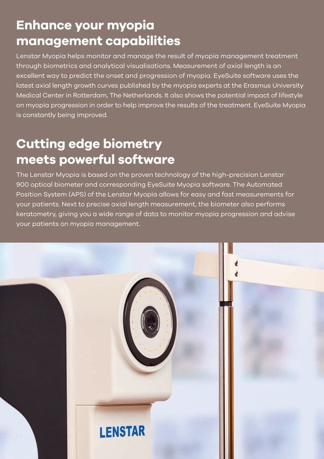 Lenstar Myopia by HOYA Brochure | PDF
