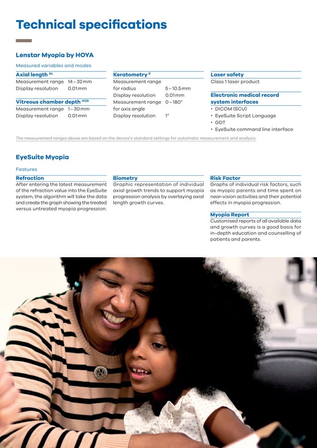 Lenstar Myopia by HOYA Brochure | PDF