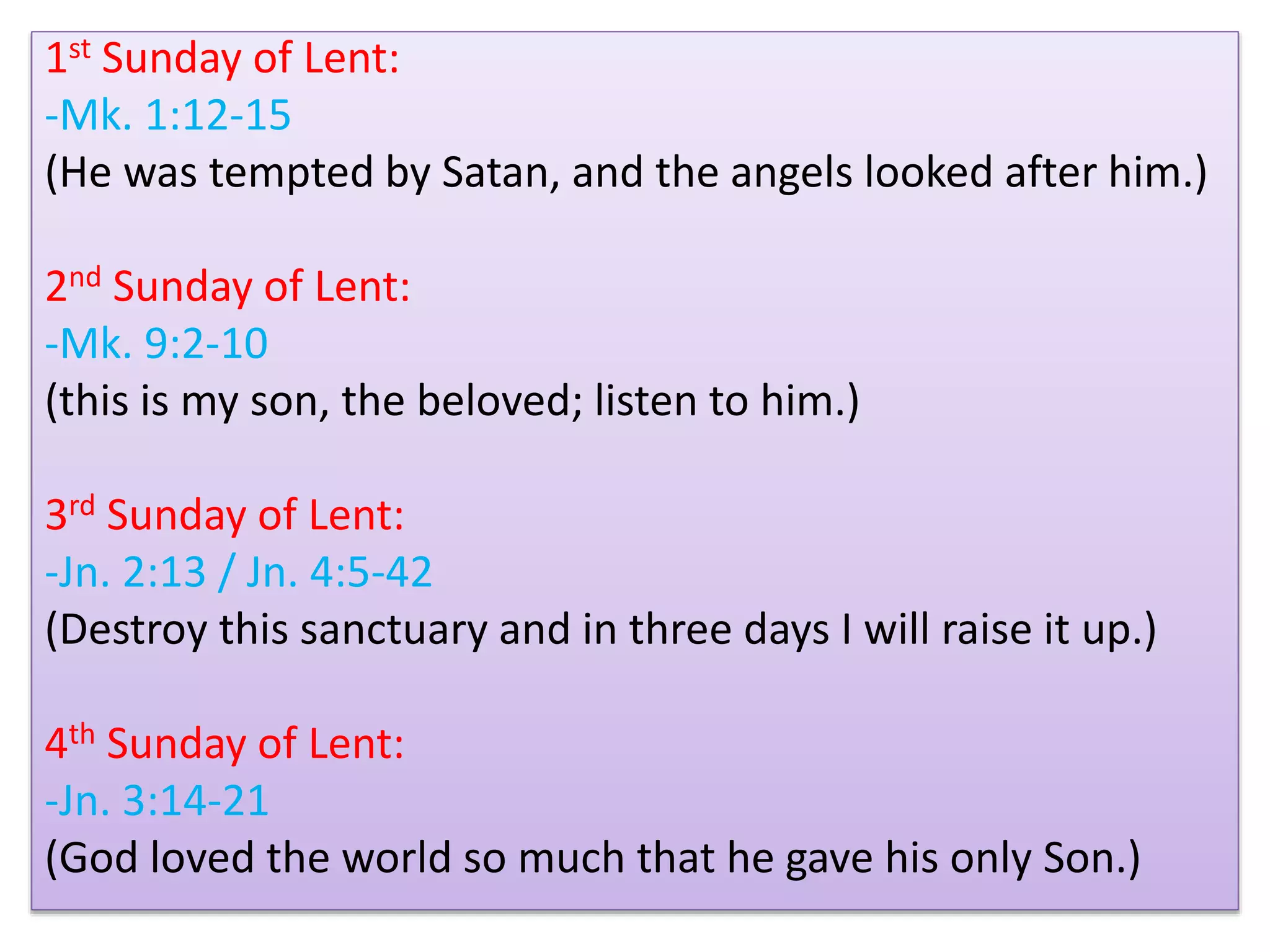 Lenten Recollection 2015 | PPTX