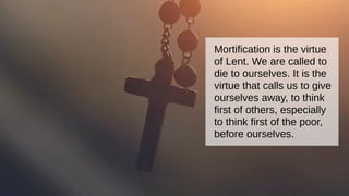 Lent and Living Out the Five Vincentian Virtues | PDF