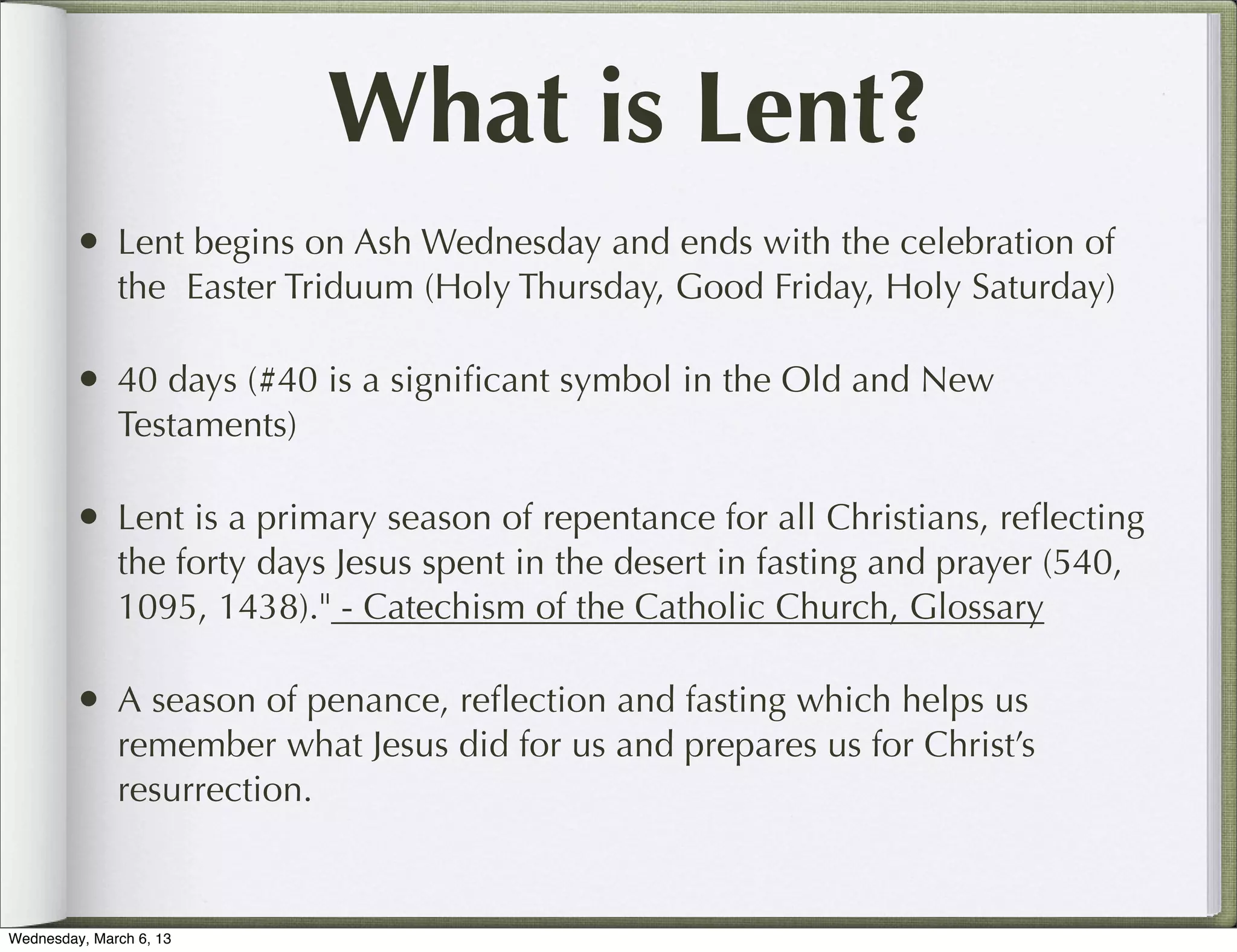 What is Lent? | PDF