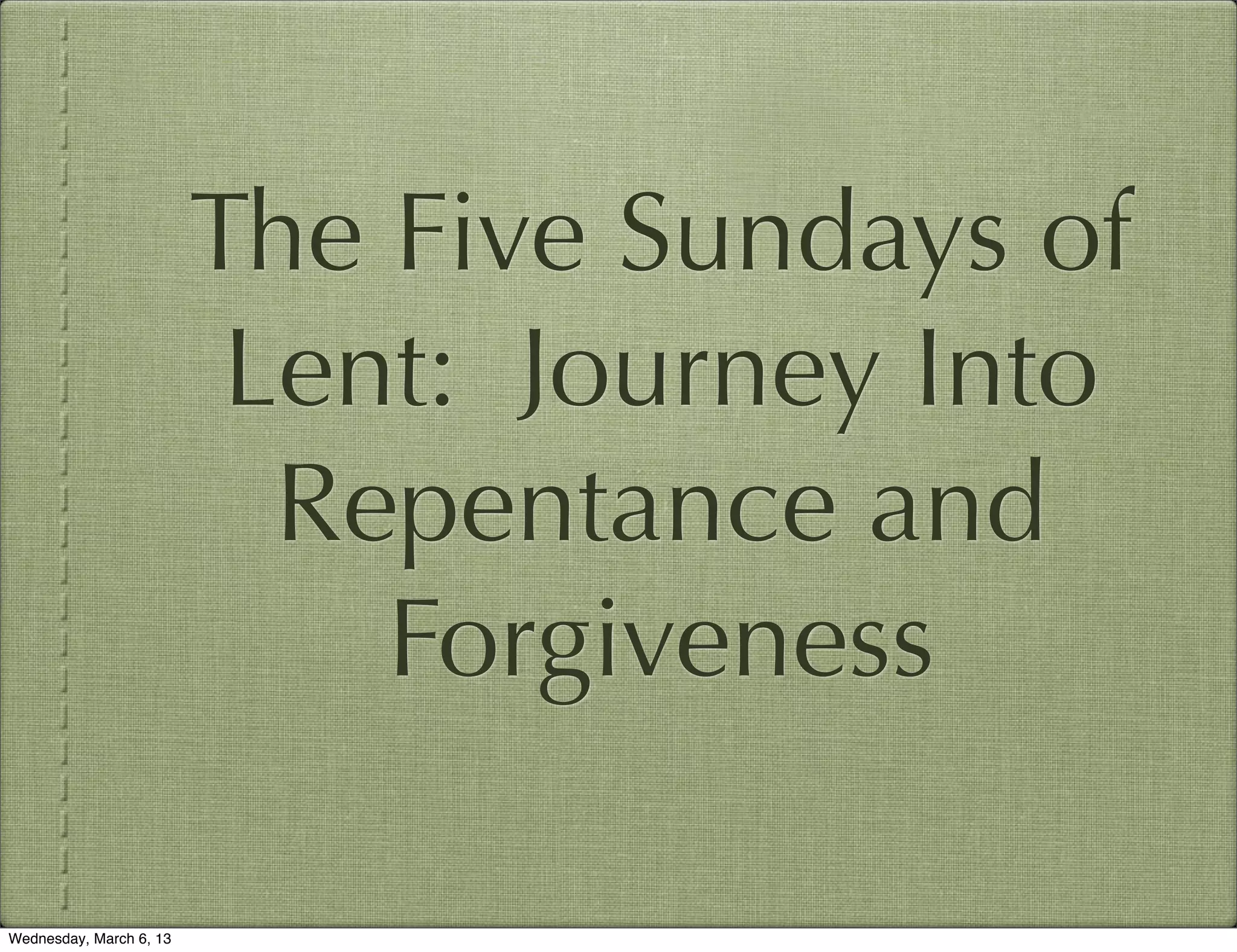 What is Lent? | PDF