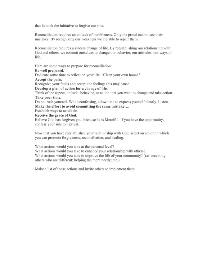 Lenten recollection module | DOCX | Spirituality | Religion & Spirituality